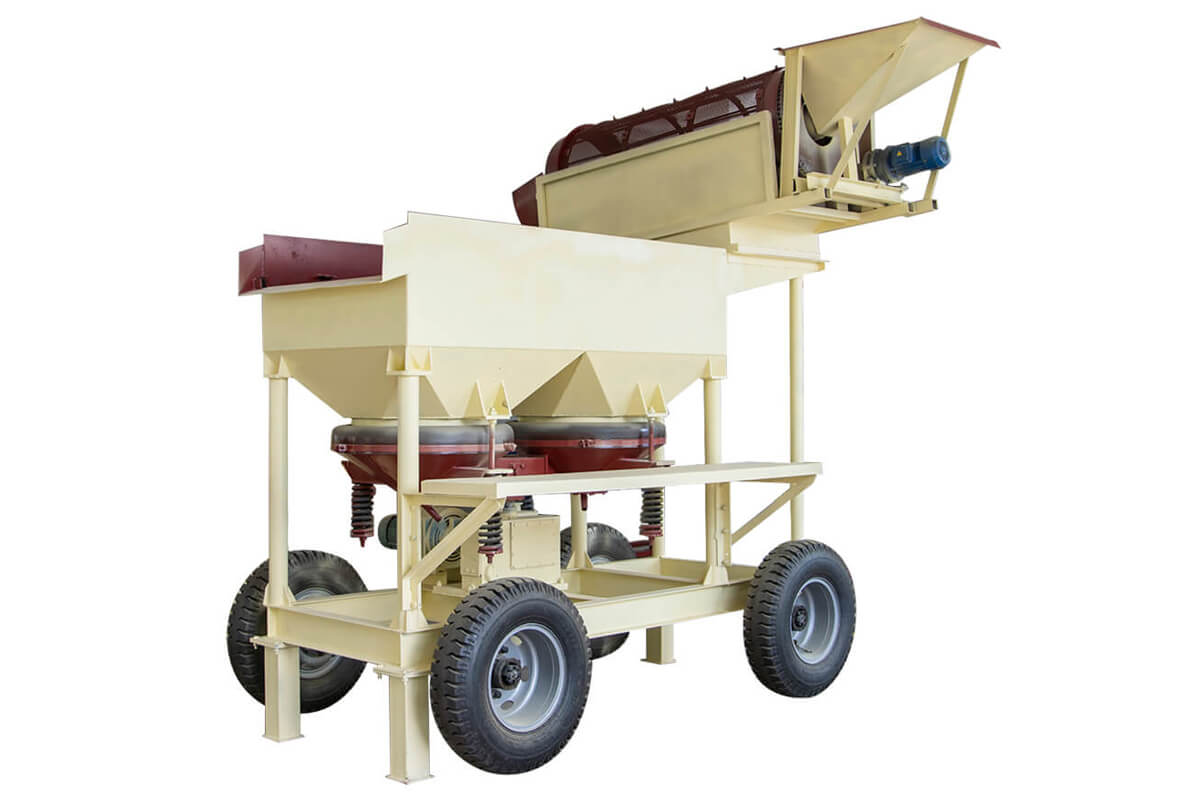 Mobile/Portable Mineral jig Separator Plant - JXSC Mineral