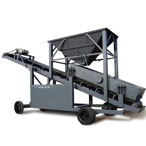 Vibratory Sand Screening Machine With Conveyor - JXSC Mineral